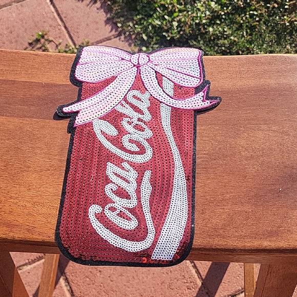 Coca Cola | Other | Cocacola Sequin Patch With Pink And Red Accents ...